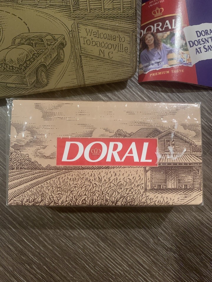 Doral Tin & Sealed Stick Match Box Cigarettes 1996 Vintage Tobaccoville ...