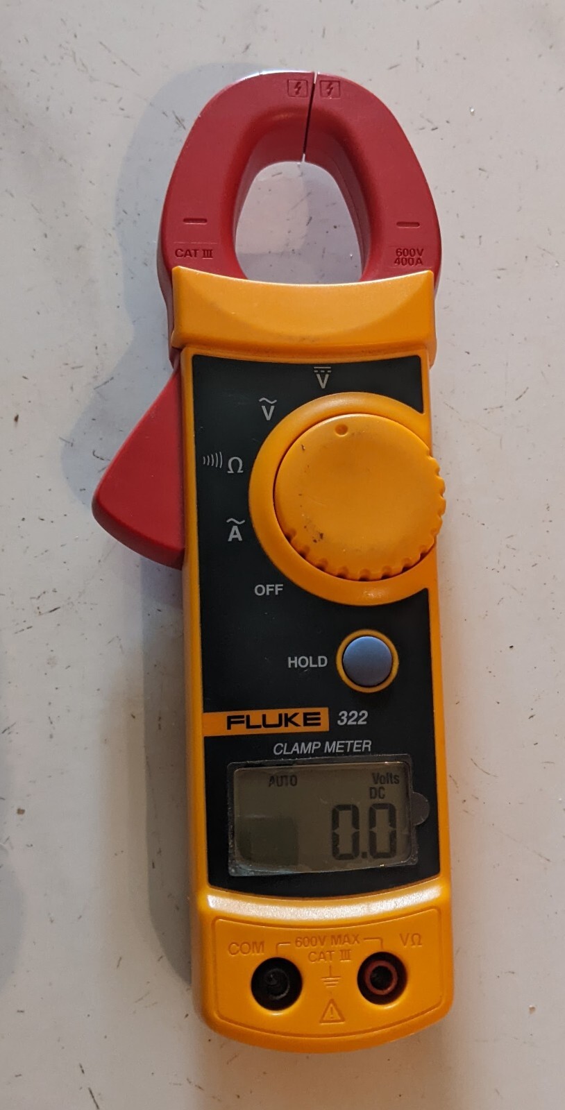 Fluke 322 Digital Clamp Meter Dual Range AC DC MultiMeter Volts Amps ...