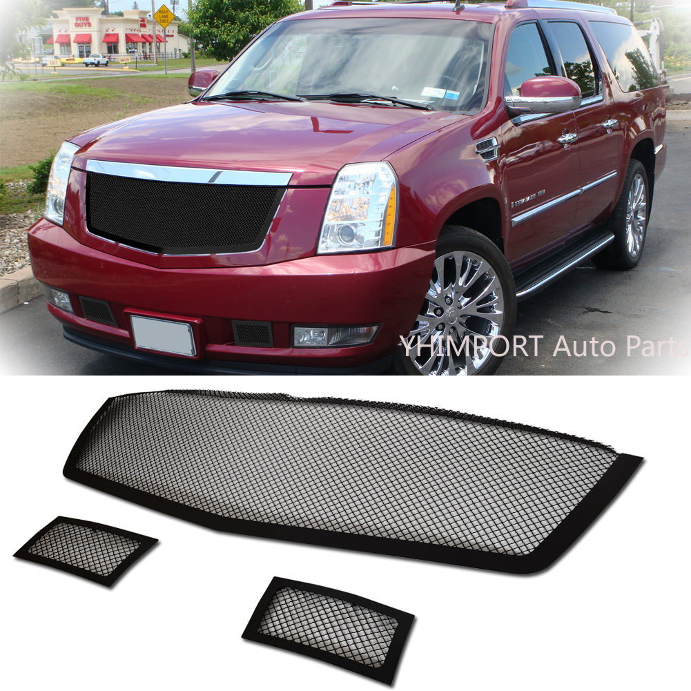 Stainless Steel Mesh Grille Fits 2007-2014 Cadillac Escalade Front ...
