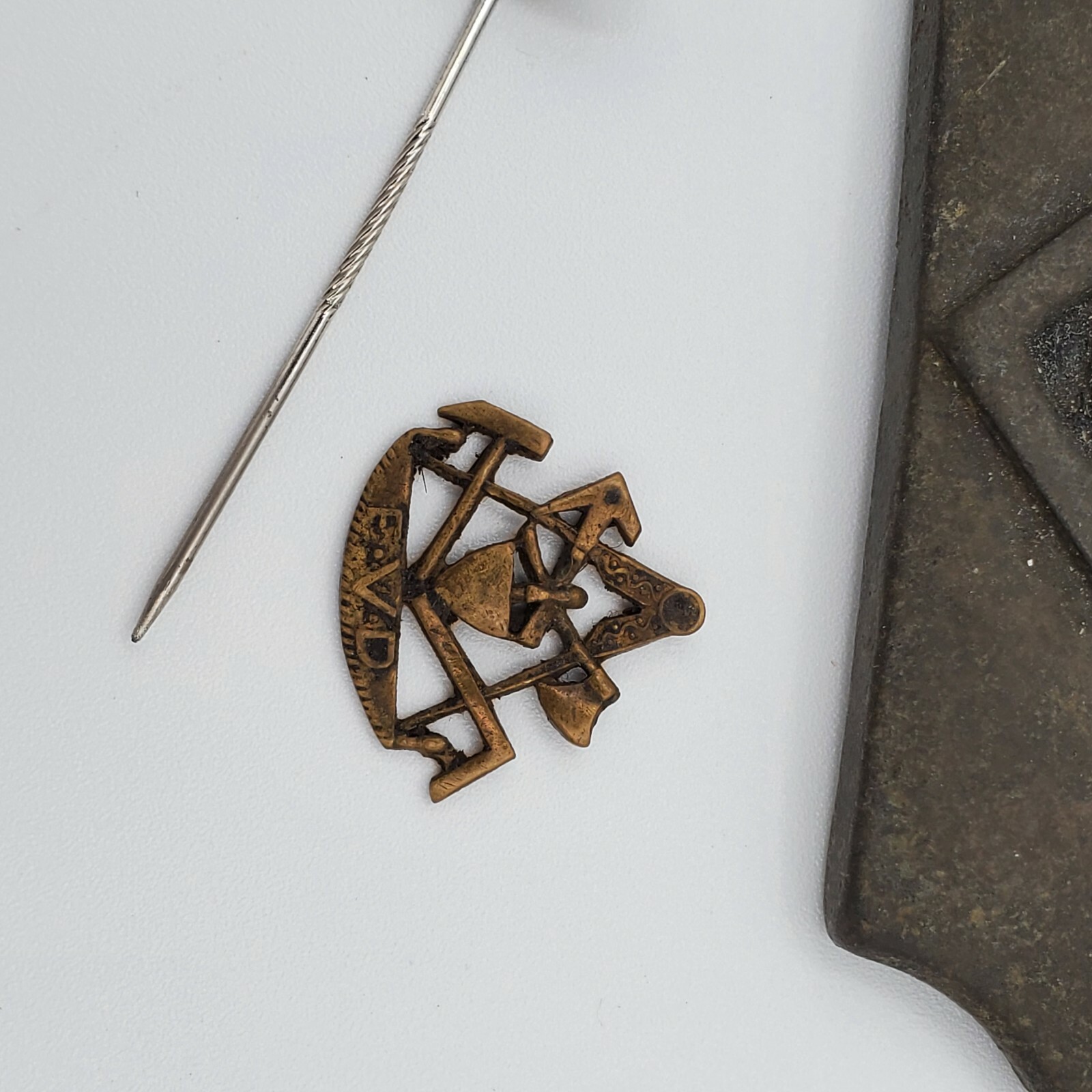 Original Antique Prussia Belt Buckle German Masonic Freemason Crown ...