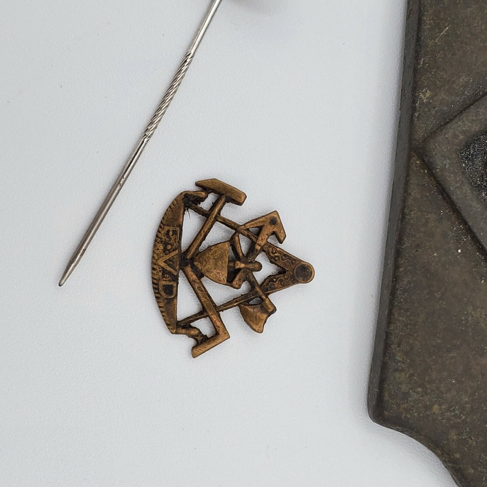 Original Antique Prussia Belt Buckle German Masonic Freemason Crown ...