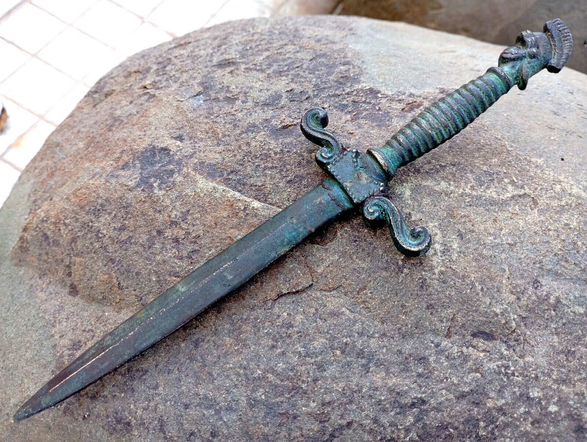 Old Dagger SS Silver 12 Inch Horse Shape Dagger, For Decoration/ Gift