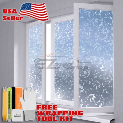 48"x96" Frosted Film Glass Home Bathroom Window Security Privacy ...