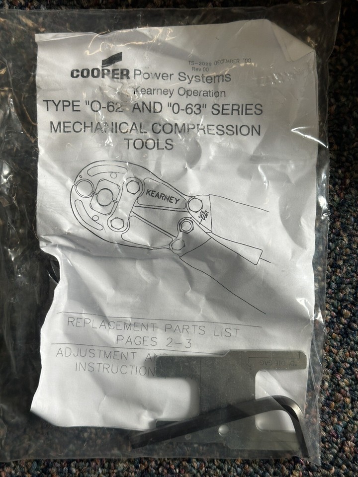 NEW Eaton Cooper Kearney O-63-53F Compression Crimper Tool 17 inch ...