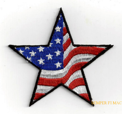 STAR USA FLAG HAT VEST PATCH UNITED STATES STARS N STRIPES PIN UP US ...