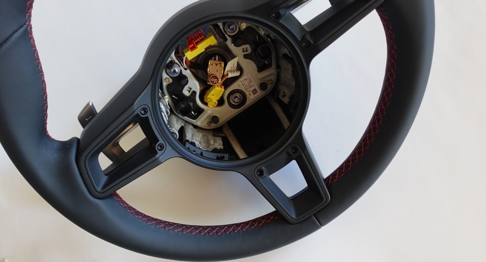 PORSCHE 991 GT3 991.2 GT 3 RS 997.2 BLK LEATHER PDK SHIFT STERRING ...