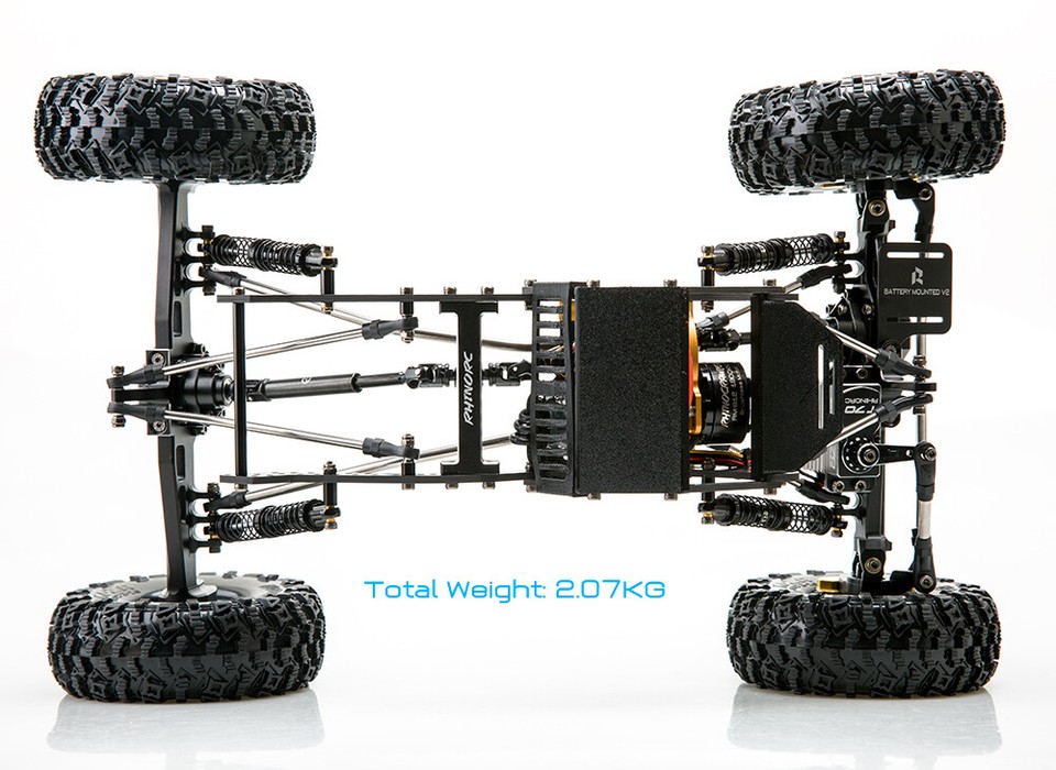 Rhino RC W1 RTR Chassis 317mm 1/10 Shafty Crawler Rig MOZA 1.9 Inch ...