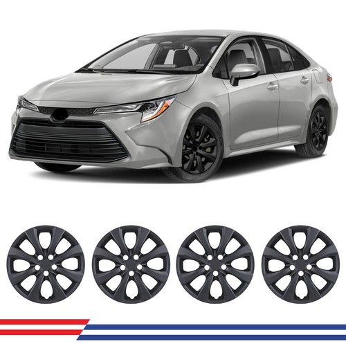 Set of 4 16" Matte black Wheel Covers for 2020-2024 TOYOTA COROLLA 16 ...