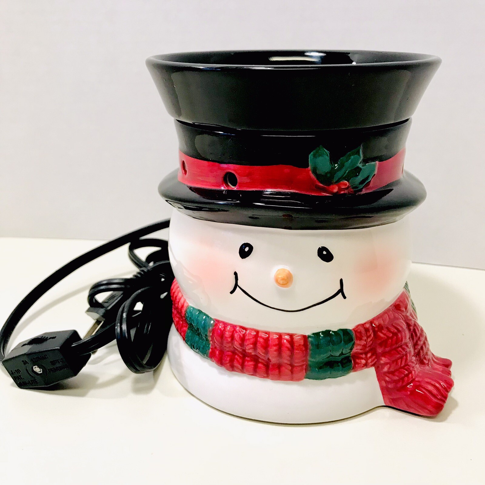 Scentsy Bluster Snowman Holiday Collection Full Size Wax Melt Warmer ...