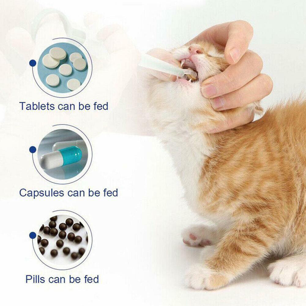 Pet Dog Cat Pill Tablet Capsule Popper Piller Dispenser Syringe Gun ...