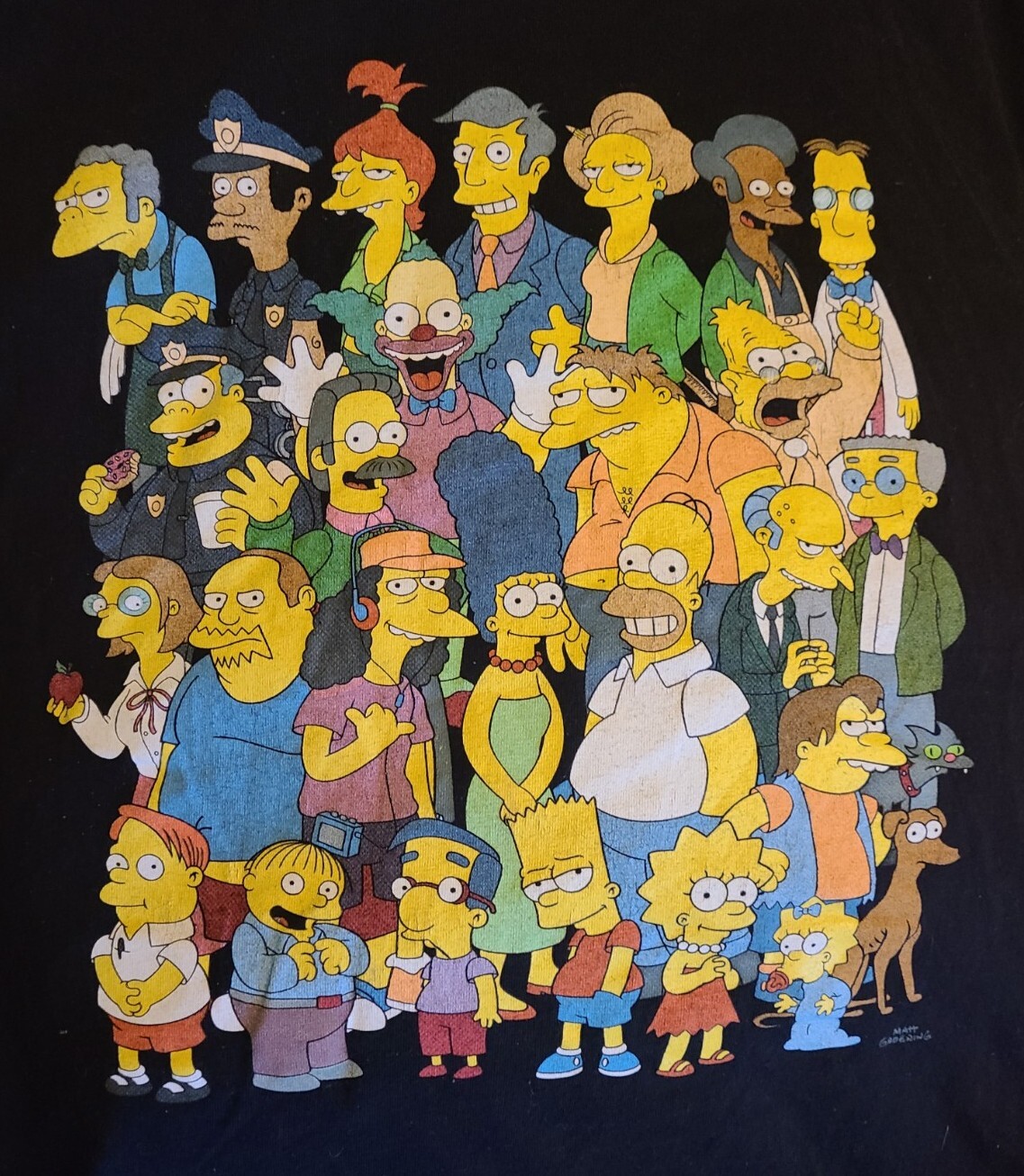 Men's Black The Simpson's Springfield Character Monta… - Gem