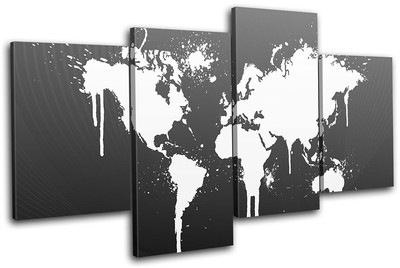 World Atlas Funky Cool Maps Flags MULTI LONA pared arte Foto impresion ...