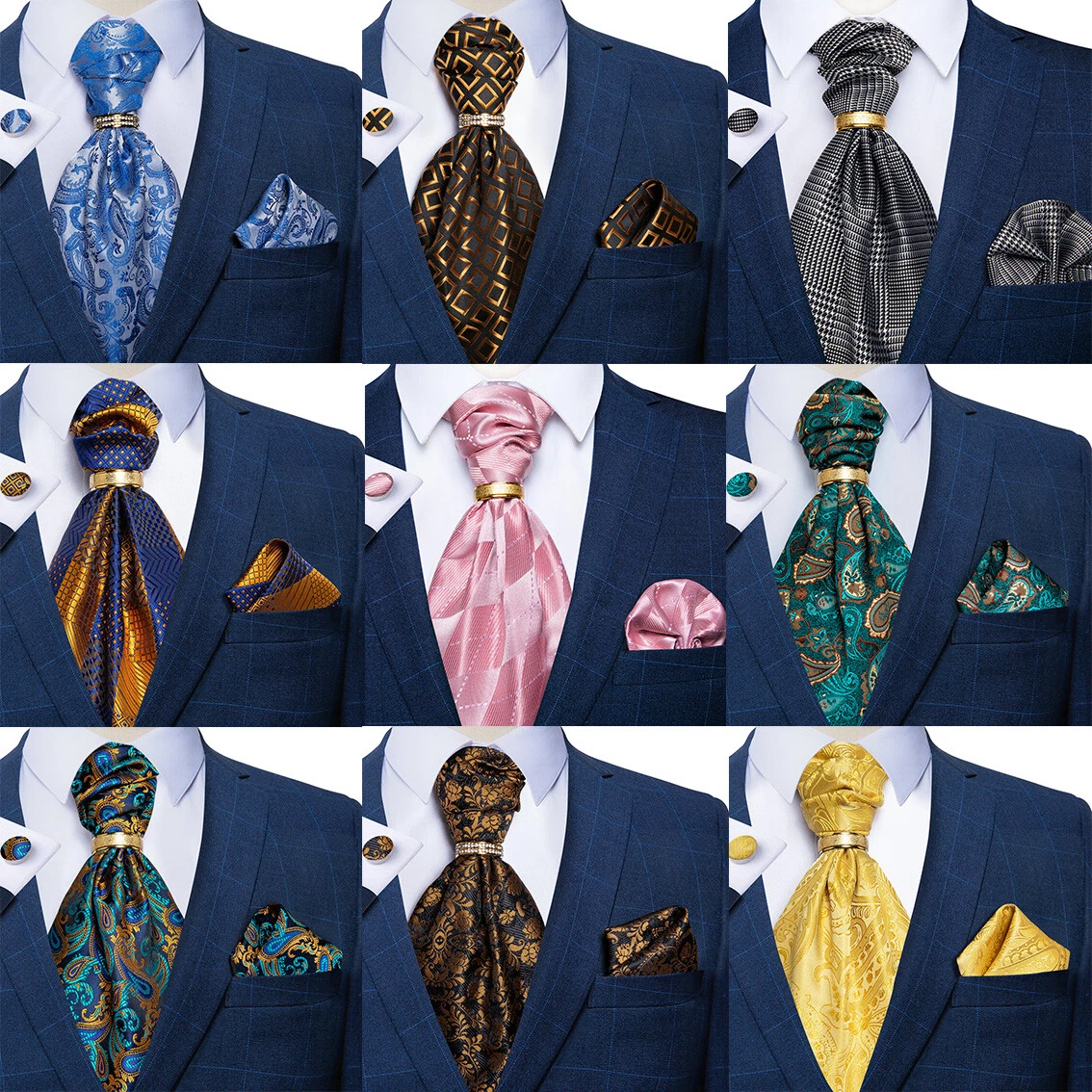 Cravat Tie With Suit