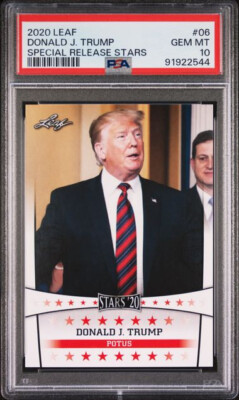 2020 Leaf Donald J Trump POTUS #06 PSA 10 - Only POP 3! | eBay