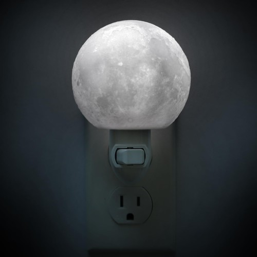 Moon Night Lights Plug into Wall Socket, 0.5W LED Plug in Night Light ...