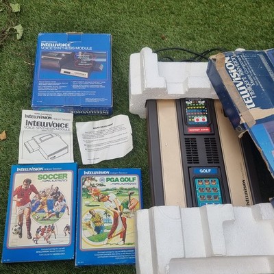 Vintage Mattel Intellivision Console Boxed + Intellivoice Module ...