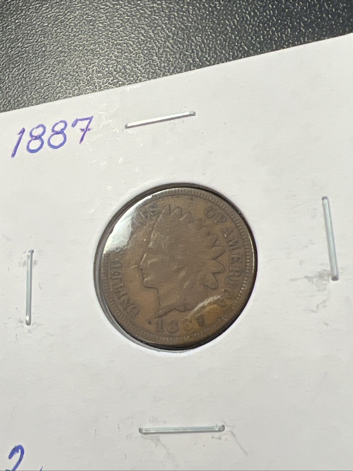 1887 Indian Head Cent Penny - Good Condition / Original - No Reserve ...