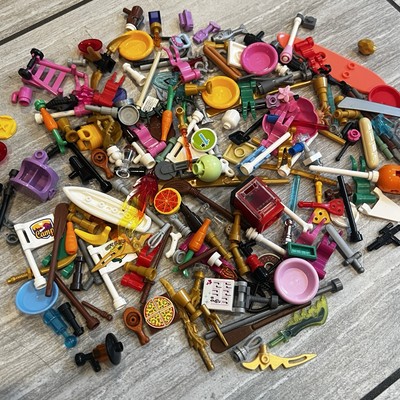 20 Pieces ~ LEGO Minifigure Bulk Accessories LOT RANDOM Tools, Weapons ...