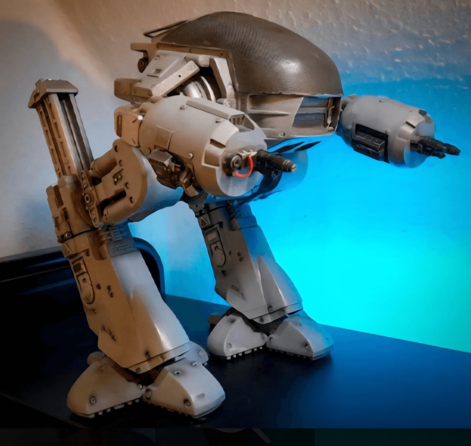 Robocop Ed-209 Enforcement Droid 209 1/8 Scale 3d Model Kit 12" | eBay