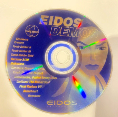 Eidos PC Demo CD Volume I Disc in case Tomb Raider Soul Reaver | eBay