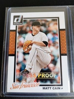 2014 Panini Donruss - Press Proof Gold #333 Matt Cain /99 San Francisco ...