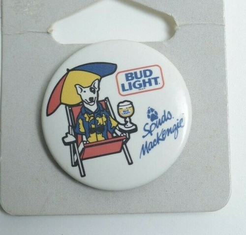 2011 Spuds MacKenzie Bud Light Button Dog drinking beer | eBay