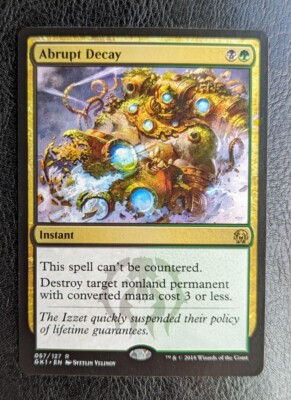 Abrupt Decay - Guilds of Ravnica - MTG - 57/127 - Regular - Rare - NM ...