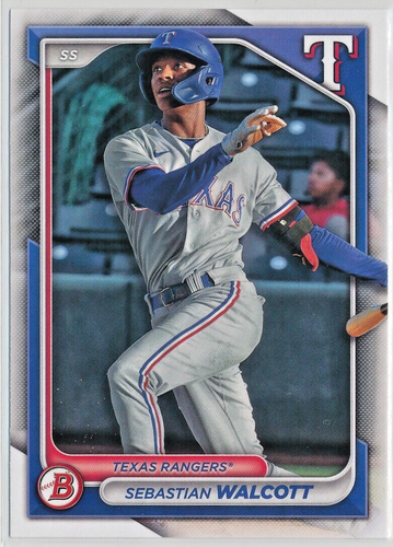2024 Bowman Baseball - Sebastian Walcott - Texas Rangers - Prospect - # ...