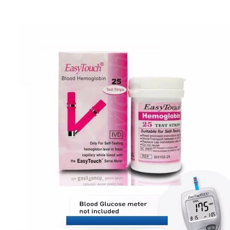 Easy Touch Test Strips for Glucose, Cholesterol, Uric Acid, Hemoglobin ...