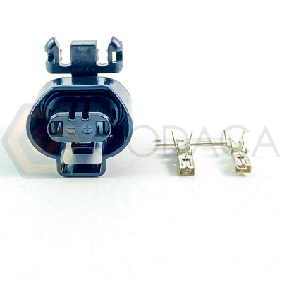 1x Connector 2-way Black for Headlight 90980-11659 w/out wire | eBay