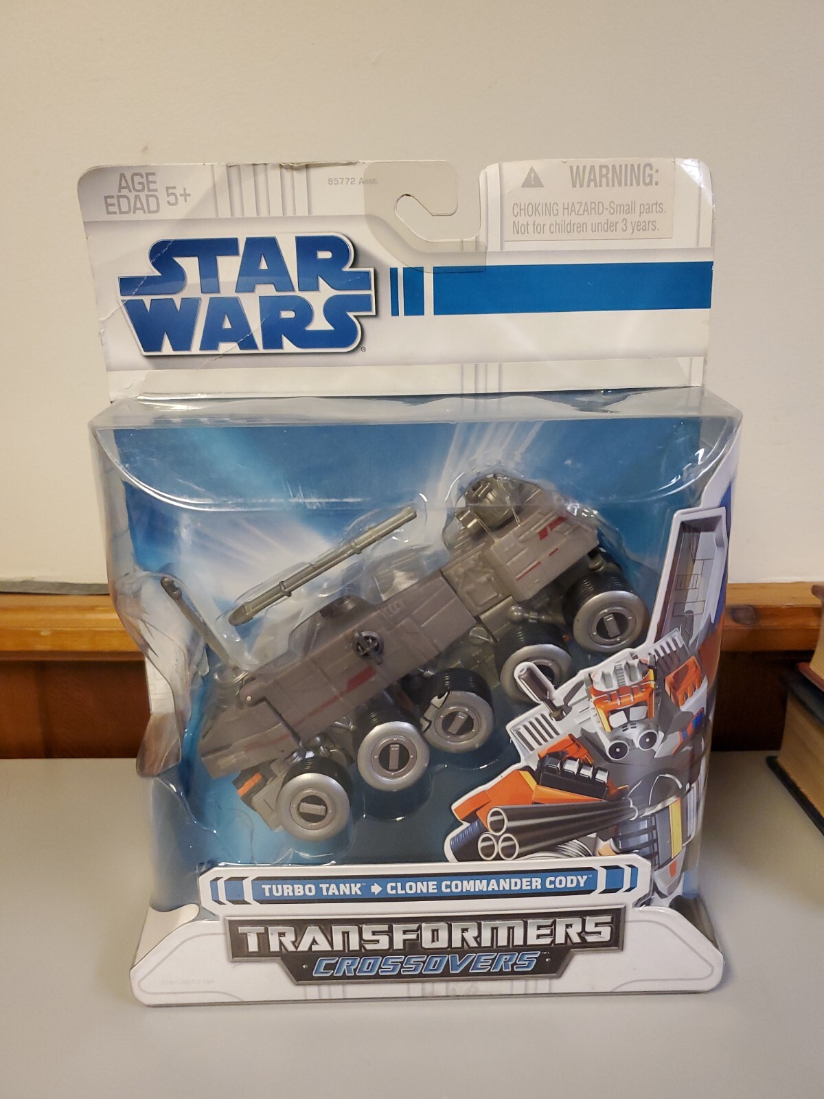 STAR WARS TRANSFORMERS CLONE COMMANDER CODY TURBO TANK,HASBRO 2008 ...