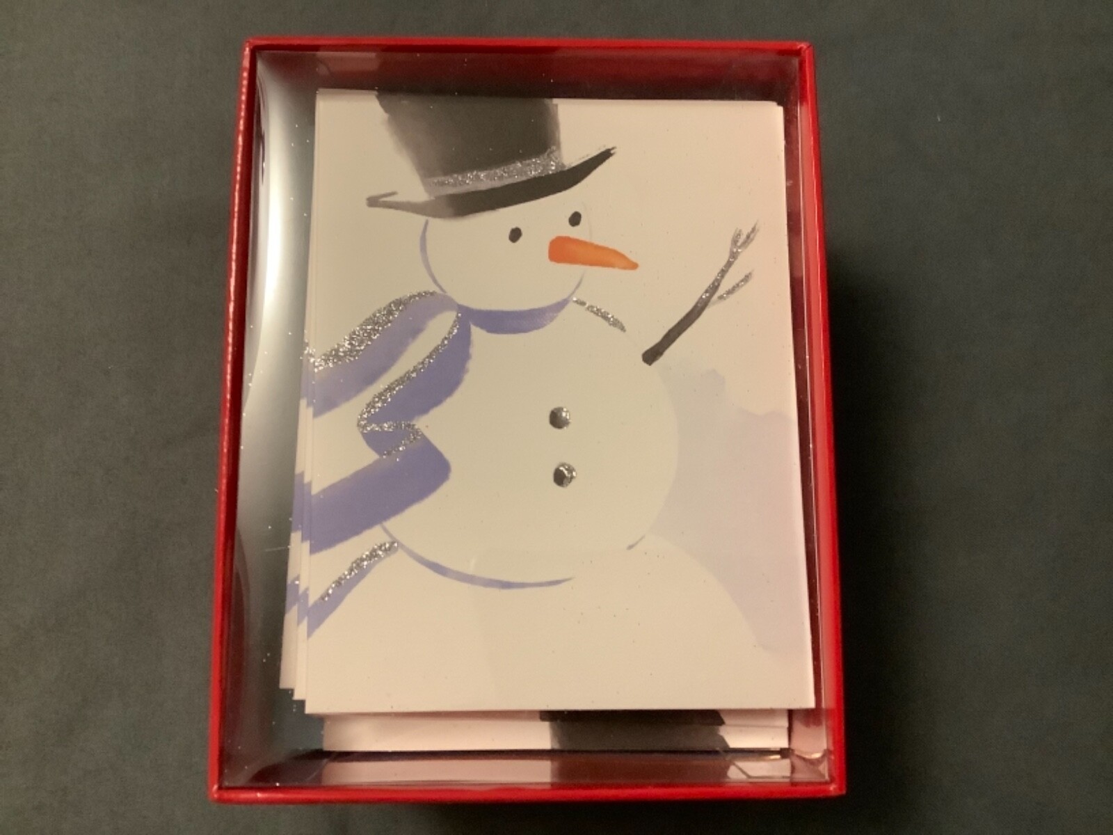 1 Box Papyrus Snowman Glitter Holiday Cards Envelopes 20 Ct. for sale ...
