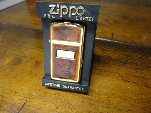 GOLDEN TORTOISE ULTRALITE SLIM ZIPPO LIGHTER MINT IN BOX 1996 | eBay