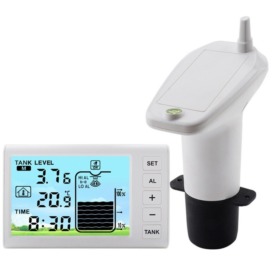 Water Level Gauge Level Measurement Device 4.3-inch Display Battery ...
