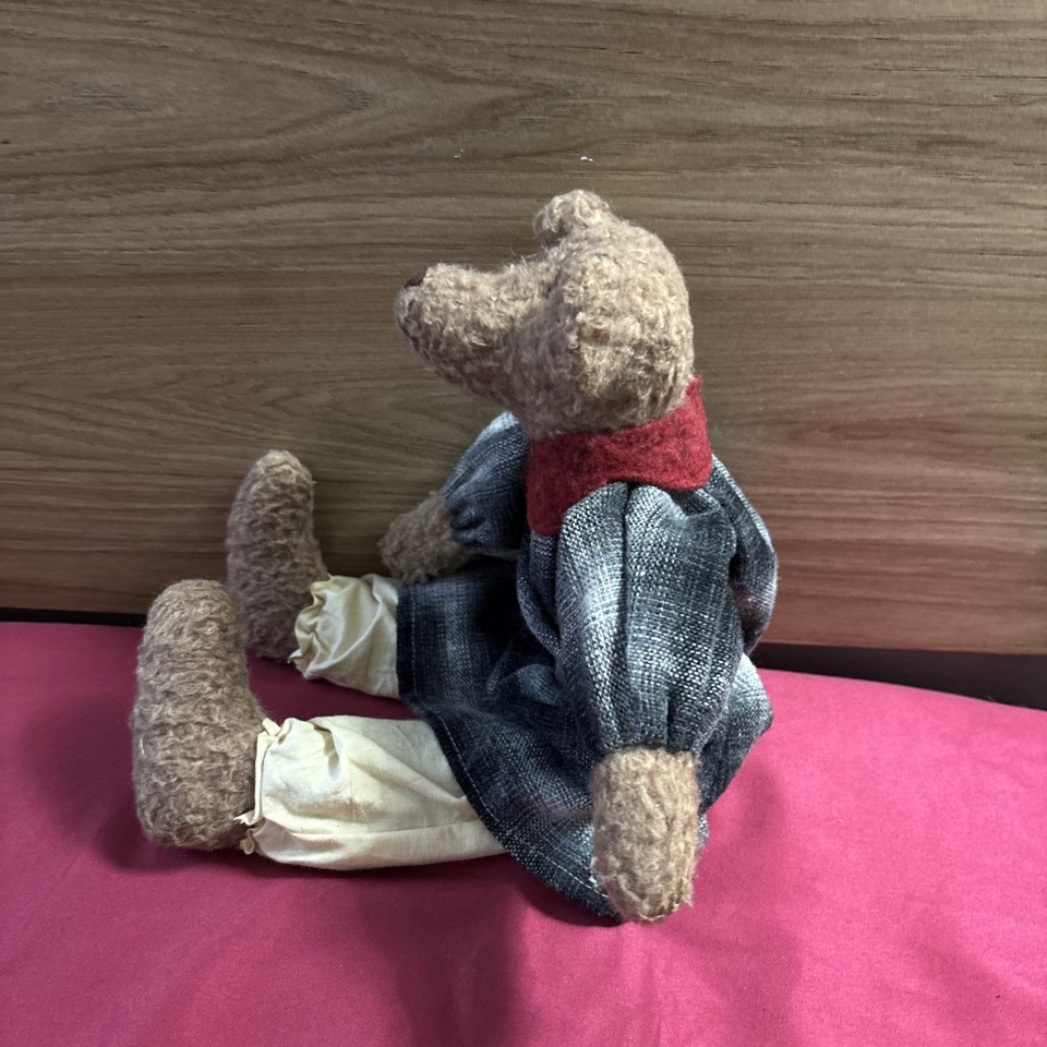 Handmade Artist Teddy Bear Signed J. Jacafone 1997 Vintage Plush ...