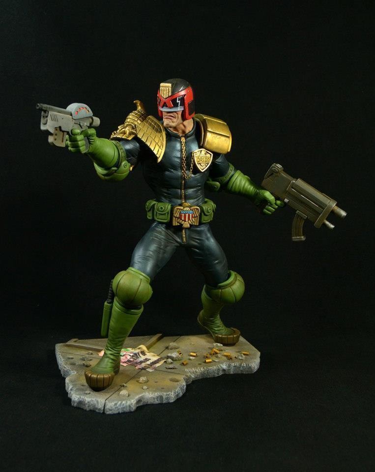 Judge Dredd 2000AD 1/6 Unbuilt Resin Model Kit Sculpted by Mike Baldwin ...
