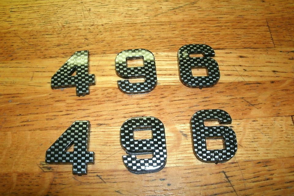 CHEVROLET 496 STROKER ENGINE ID FENDER HOOD SCOOP QUARTER EMBLEMS ...