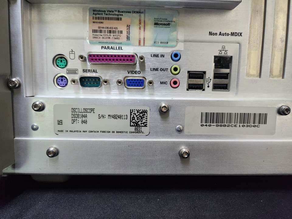 Agilent DSO8104A : Digital Infiniium Oscilloscope, 1GHz 4Ch 4GSa/s ...