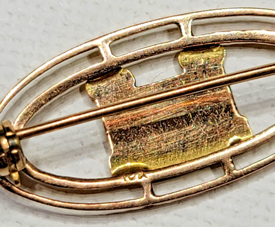 Vintage 10K Yellow Gold US ARMY CORPS OF ENGINEERS Castle Insignia Pin ...