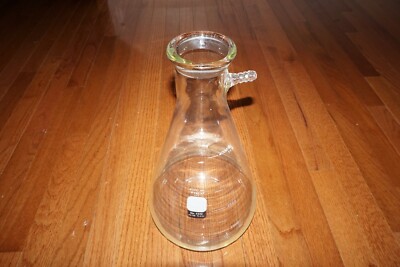 Pyrex 4000ml Buchner Filter Flask HEAVY WALL thick glass Erlenmeyer ...