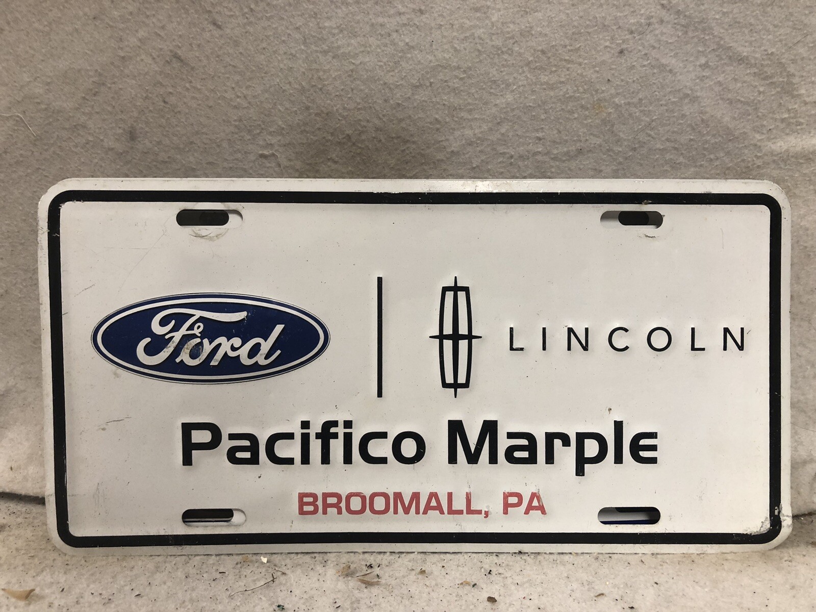 Pacifico Marple Lincoln License Plate Booster | eBay