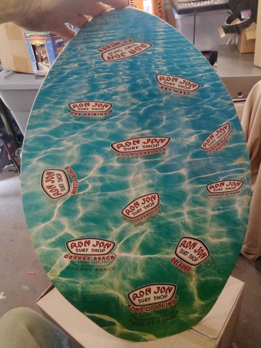 Vintage RON JON Surf Shop Wood Water Boogie Skim Board 30" x 20" | eBay