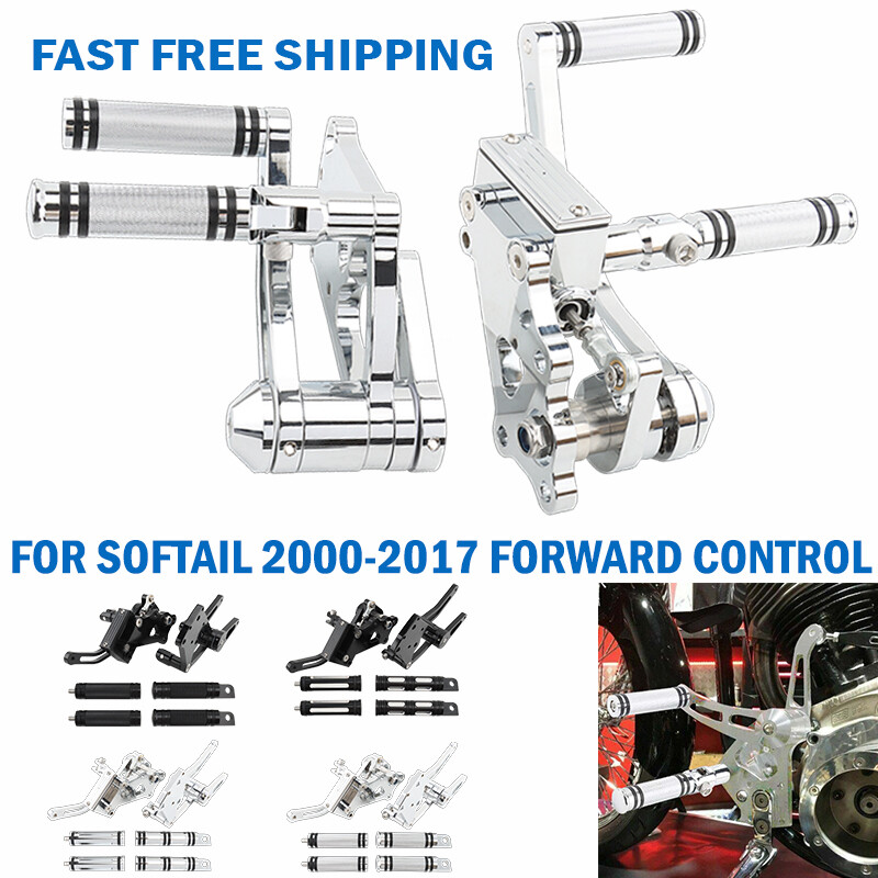 Forward Controls Foot Pegs For Harley Softail Standard FXST Deuce Slim ...