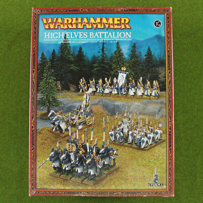 Warhammer High Elf Battalion NIB Plastic - Games Workshop Citadel Elves ...