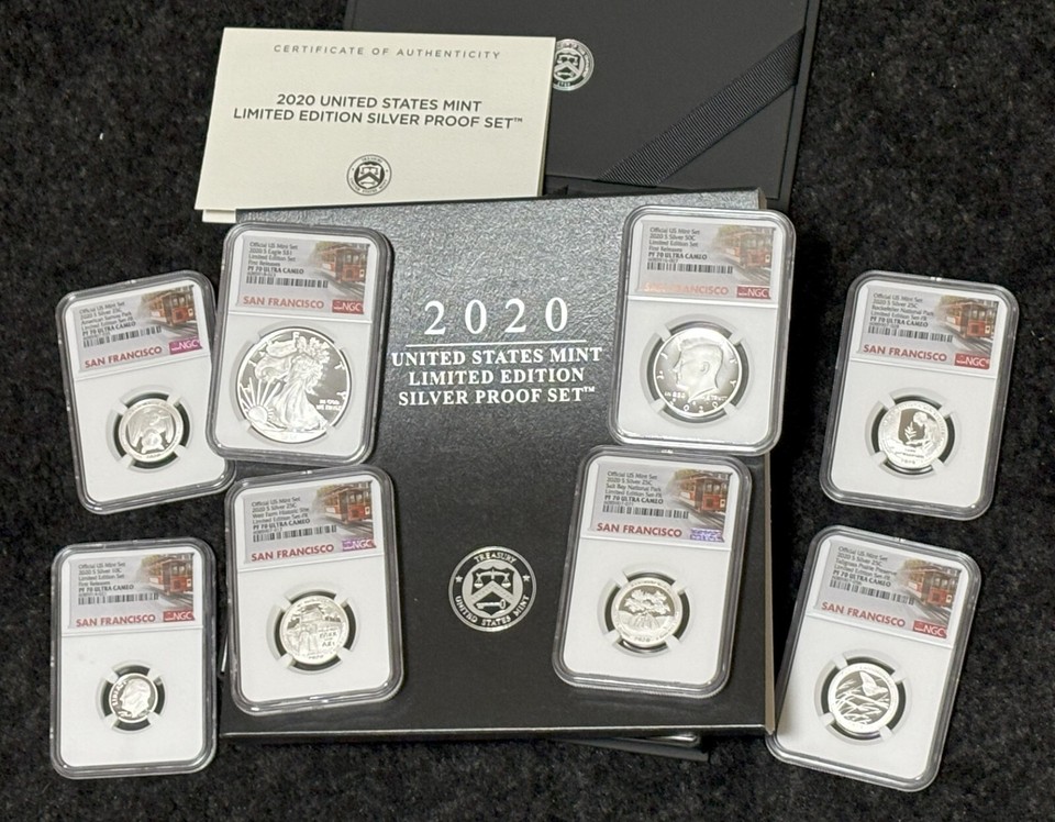 2020 S Limited Edition Silver Proof Set NGC PF70 UC First Releases With Box-COA | eBay