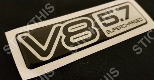 Holden HSV VN VP VR VS Guard Boot Badge V8 5.7 Supercharged Domed Decal ...