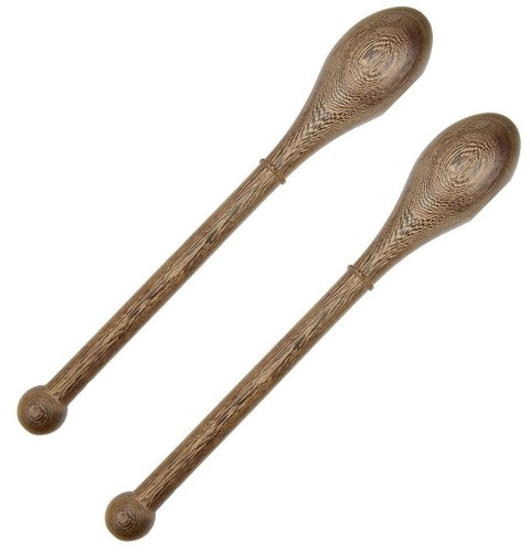Pair Wenge Wood Mugdar Indian Club Dumbbells Exercise Tool | eBay