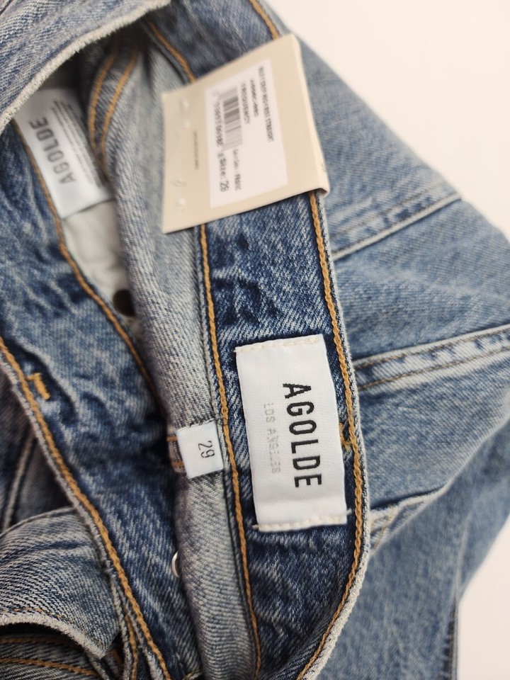 AGOLDE RILEY HIGH RISE CROP STRAIGHT LEG JEAN - FREQUENCY SIZE 29 | eBay
