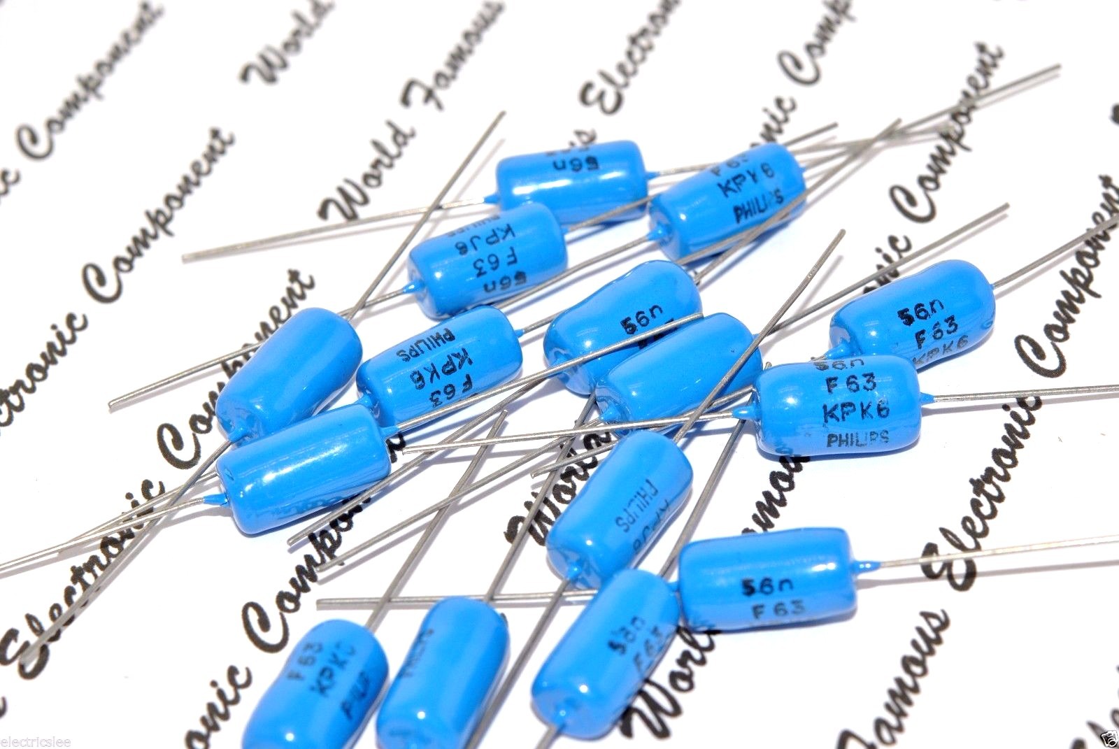 1pcs - PHILIPS KP 0.056uF (0,056µF 56nF) 63V 1% Axial Polypropylene ...