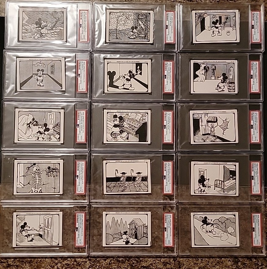 1929 Juncosa Chocolate Mickey Mouse ROOKIE PSA COMPLETE SET Non Sports ...